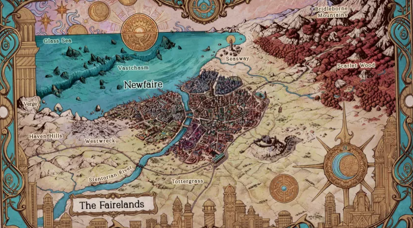 co-map-of-the-fairelands | Burn After Running: RPG One-Shots